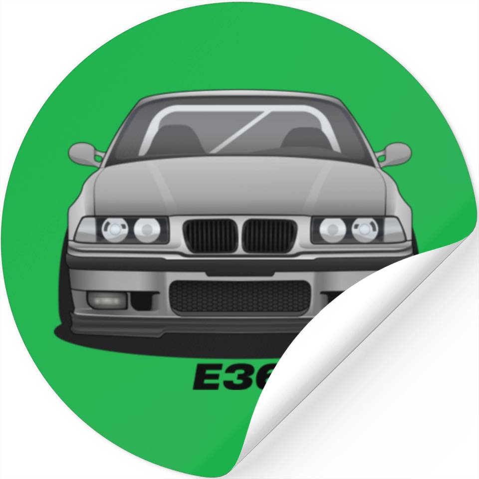 Silver E36 - E36 - Stickers Designed & Sold By LeoniBulkin