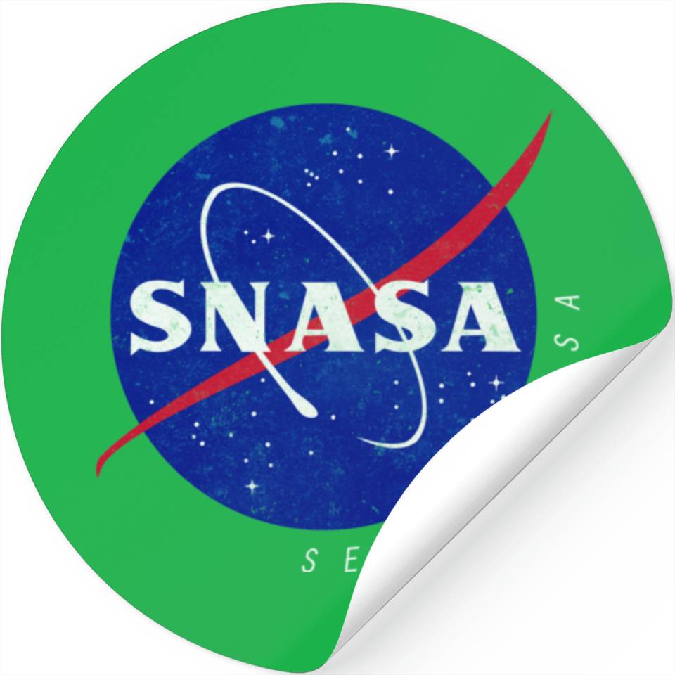 SNASA Secret NASA - Logo Stickers Designed & Sold By Giuseppe D'angelo