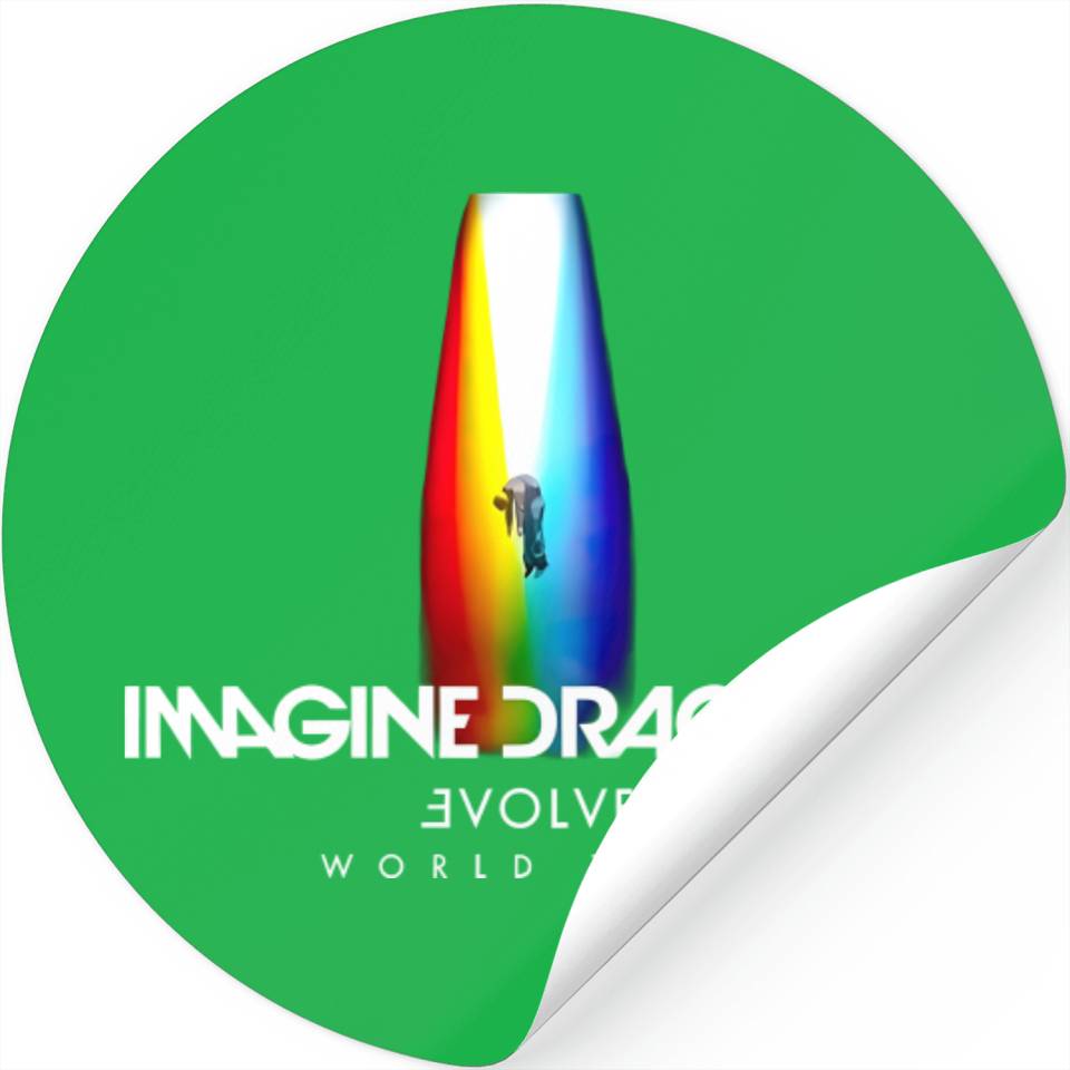 Vintage Evolve Imagine Dragons Tour Stickers, Imagine Dragons Tour ...