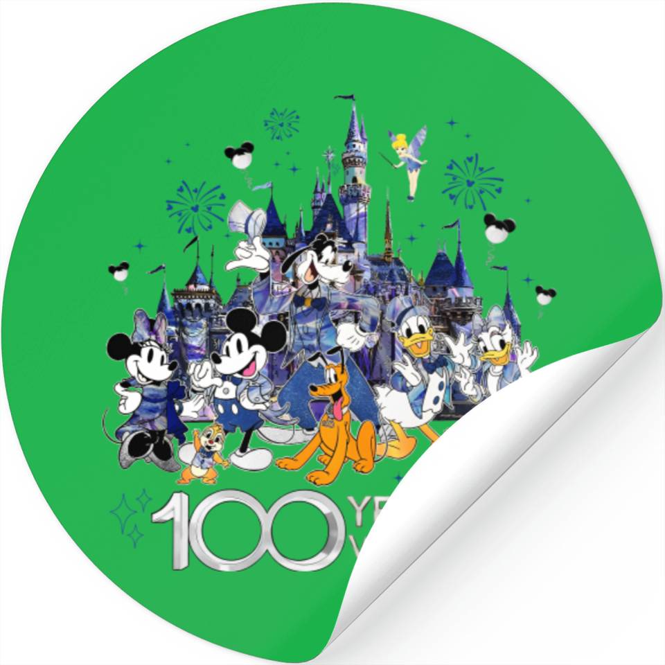 Disney 100 Years Of Wonder Stickers, Disneyland Stickers, Disneyland ...