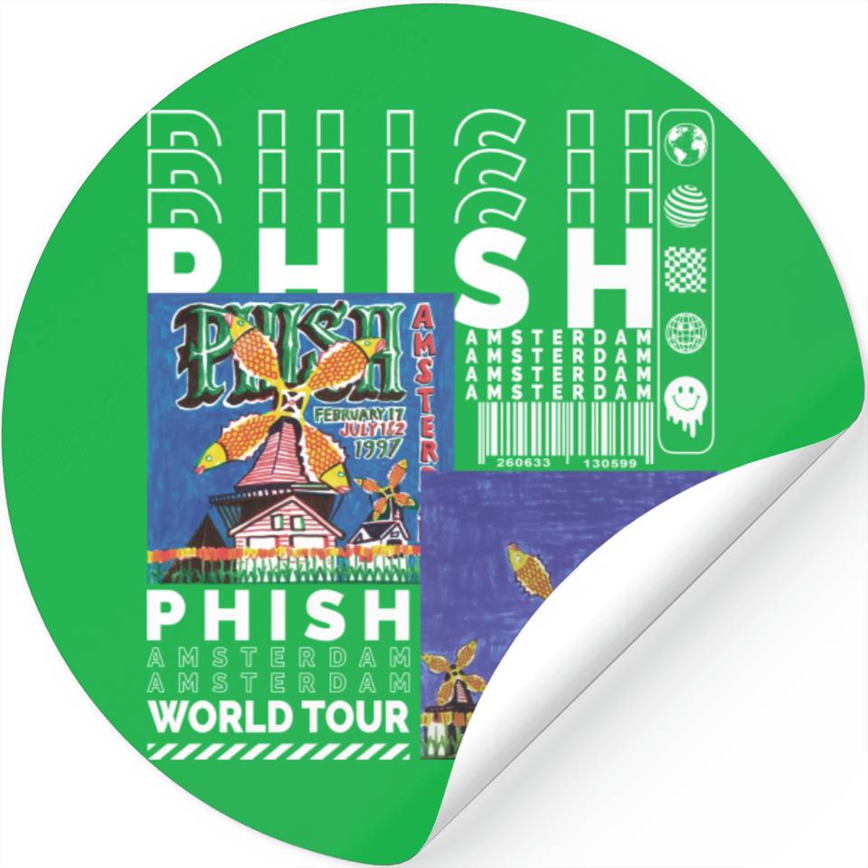 Phish Music Stickers, Vintage Phish Summer 2023 Tour Designed & Sold By ...