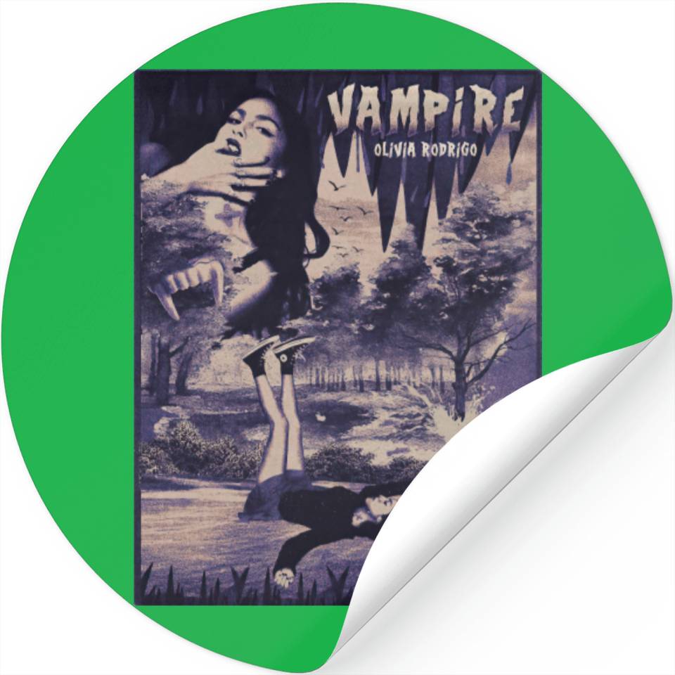 Vampire Olivia Rodrigo Stickers, Album GUTS Stickers Designed & Sold By ...
