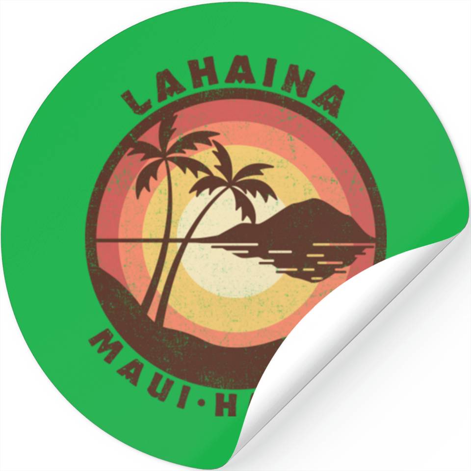 Lahaina, Maui, Hawaii - Lahaina Maui Hawaii - Stickers Designed & Sold ...