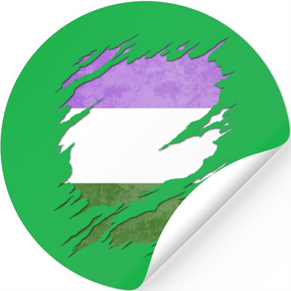 Genderqueer Pride Flag Ripped Reveal Designed And Sold By Emily Stewart