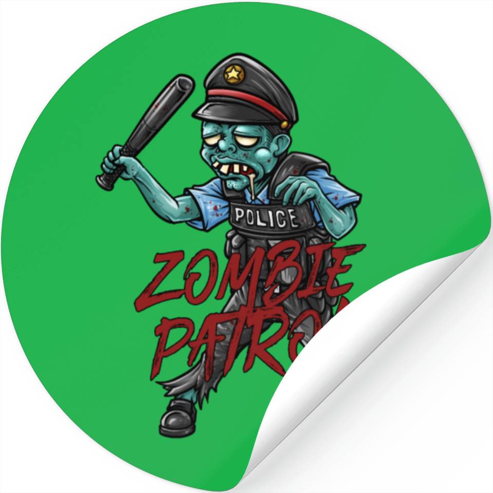 Halloween Zombie Patrol Undead Police Officer Cop Designed & Sold By ...