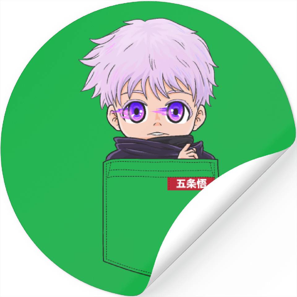 Anime Satoru Gojo Chibi Pocket Designed And Sold By Hina Dalsaniya