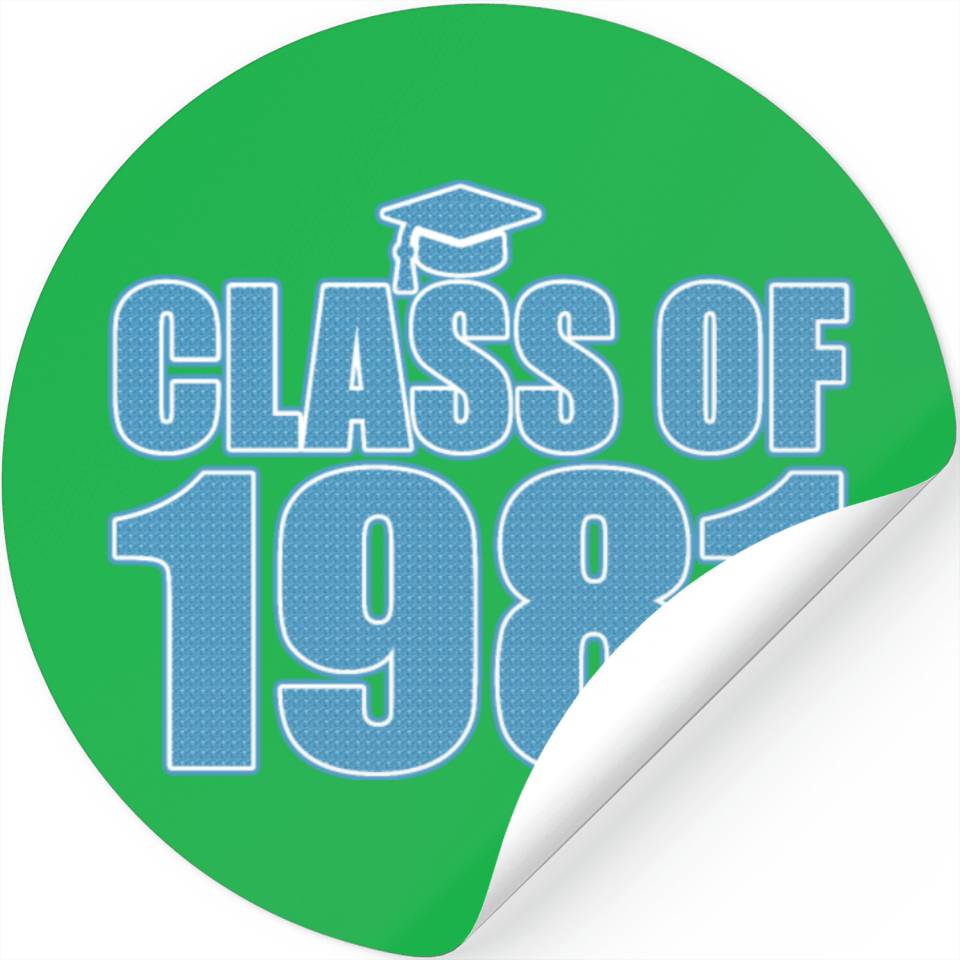Class Of 1981 - Graduation Stickers Designed & Sold By Emma Brown