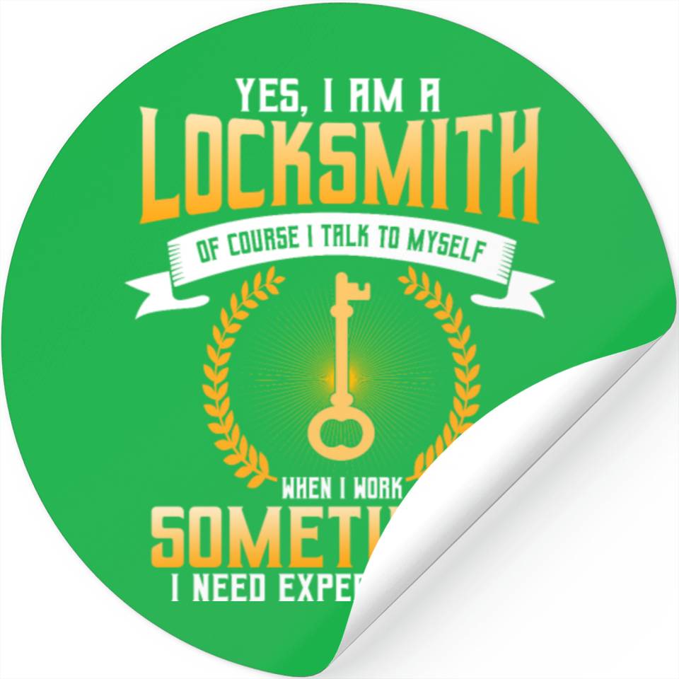 Funny Locksmith Stickers Designed & Sold By DhavaPrajapati