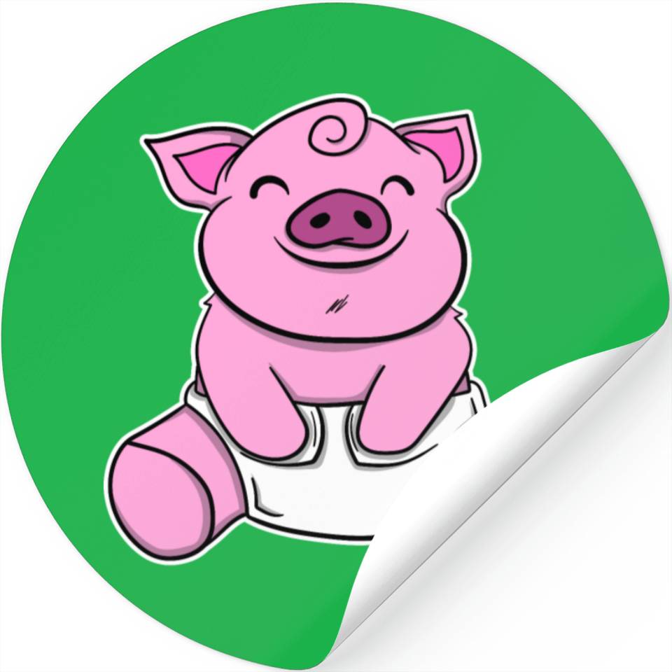 Cute Baby Pig In Diapers Designed & Sold By Marek Baranowski