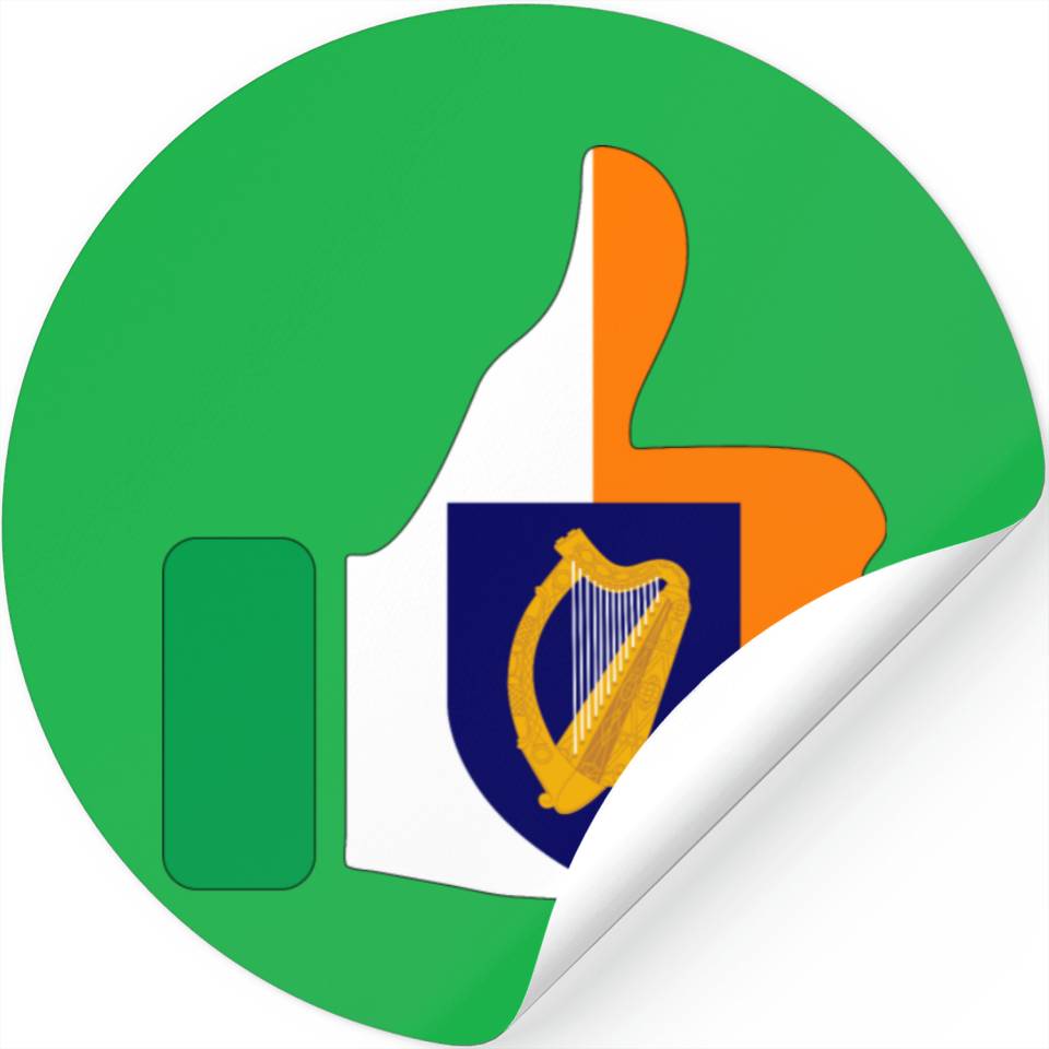 Thumbs Up Ireland With Stroke And Coat Of Arms Designed & Sold By ...