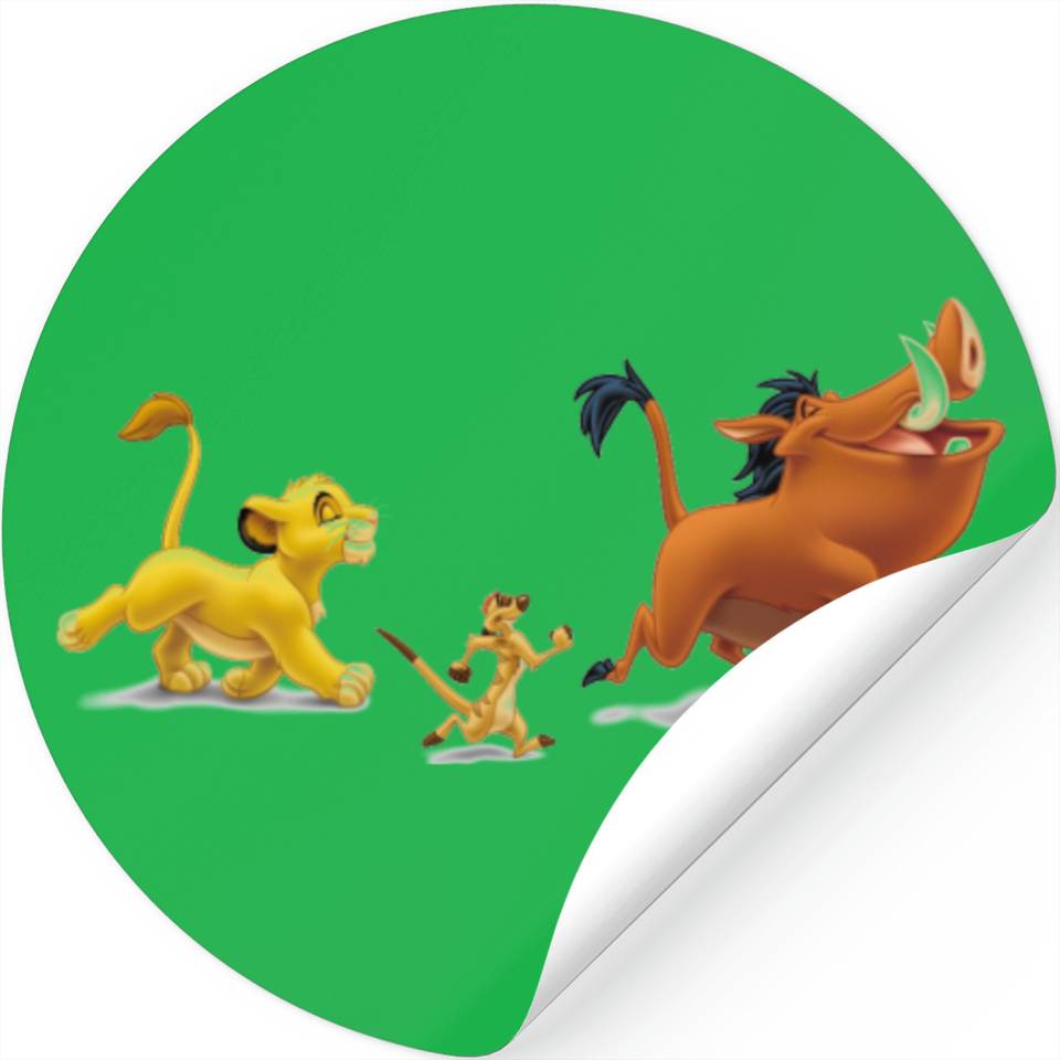 Lion King Simba Cub Timon Pumbaa Singing Trotting Stickers Designed ...