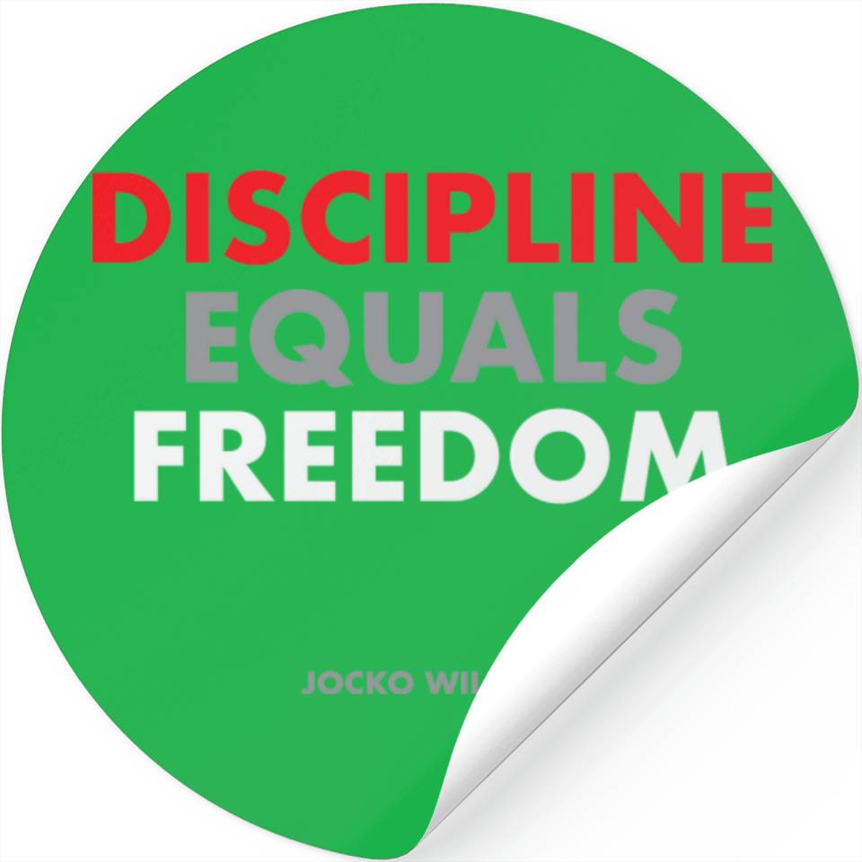 Discipline Equals Freedom Jocko Willink's Quote Stickers Designed ...