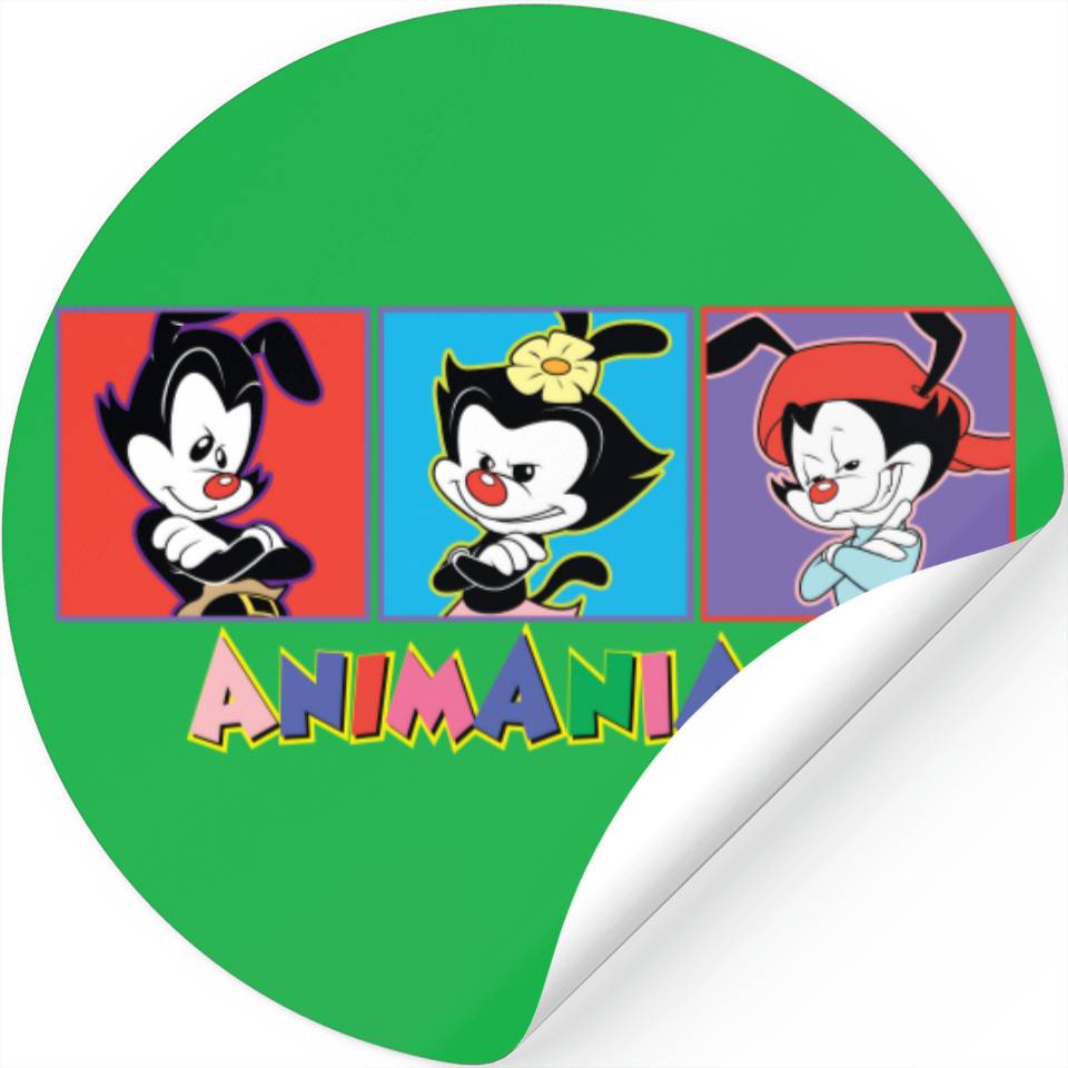 Animaniacs | Yakko, Dot, & Wakko Panel Graphic Stickers Designed & Sold By Prashant Gupta