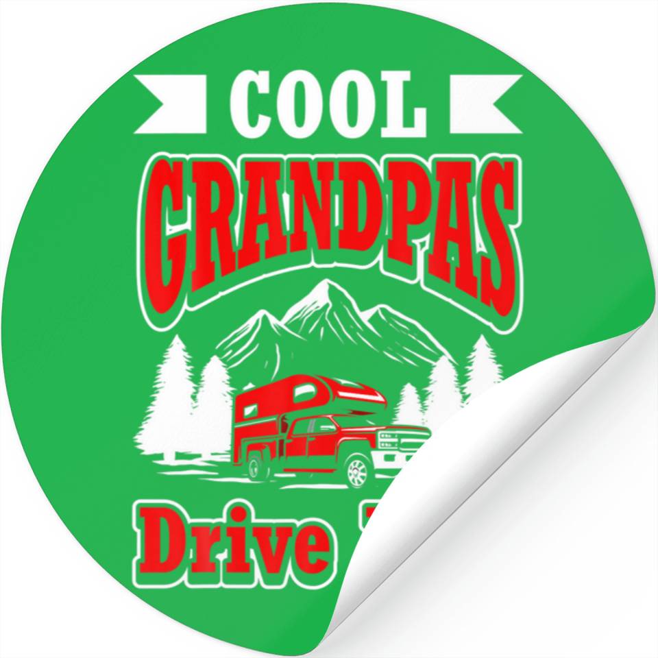 Mens Rv Camper Motorhome Camping Cool Grandpas Dri Stickers Designed ...