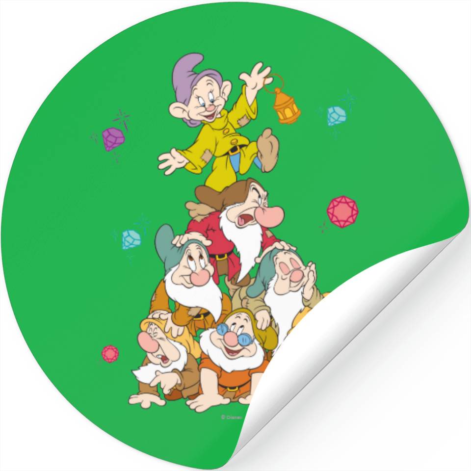 The Seven Dwarfs Pyramid Stickers Designed & Sold By BilLewis