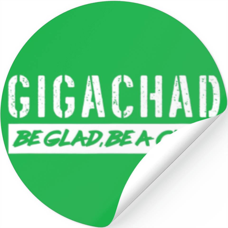 Average Sigma Male Gigachad Meme Stickers Designed & Sold By Giri Prasad