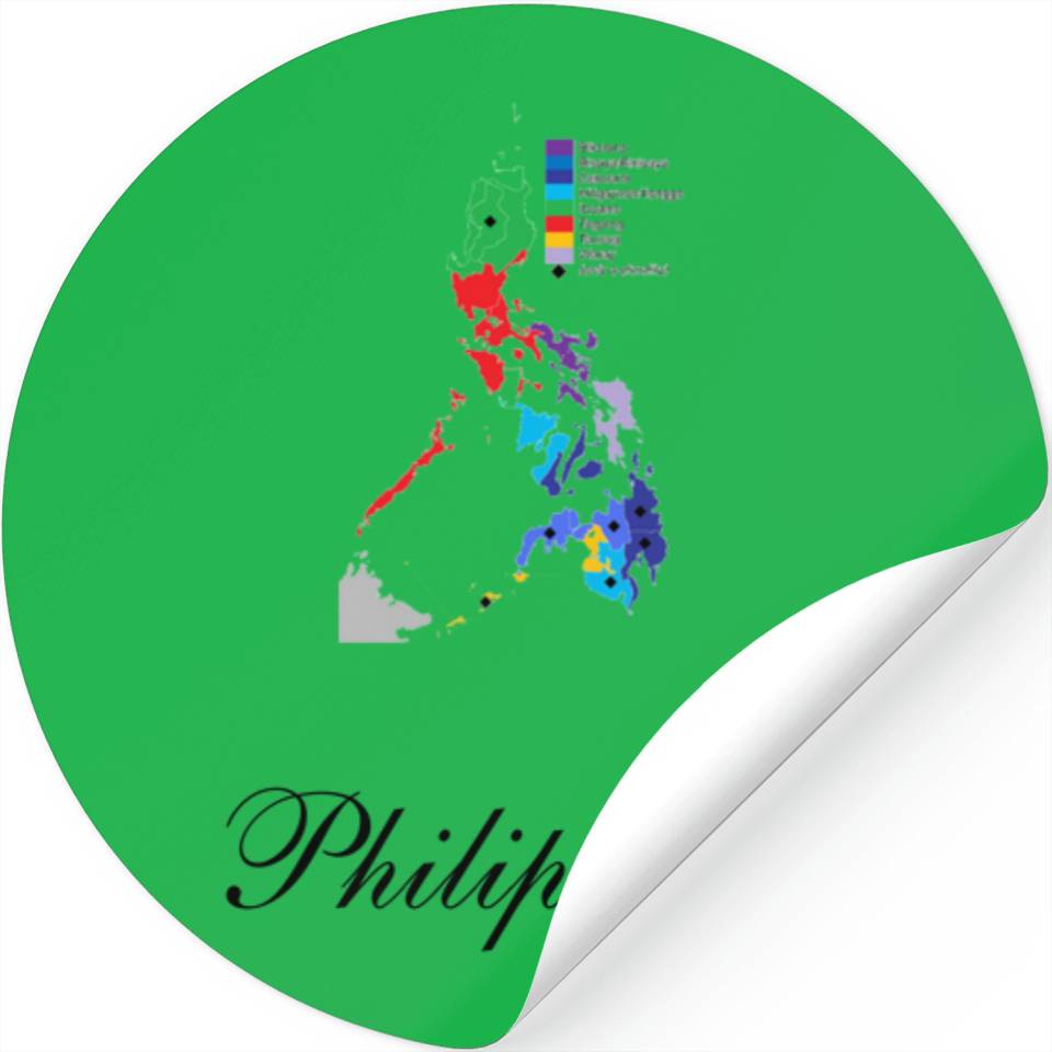 Map Of The Philippines - Stickers Designed & Sold By Silvie Mišková