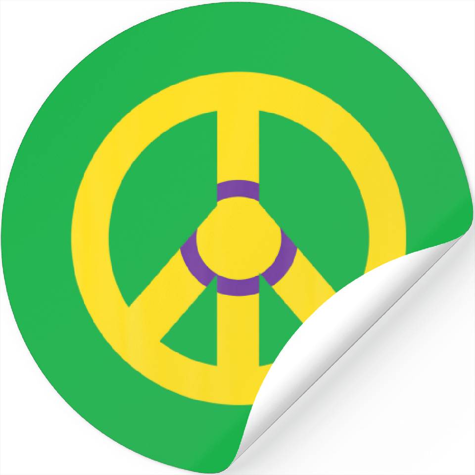 Intersex Pride Flag Peace Sign Intersex Flag Stickers Designed And Sold
