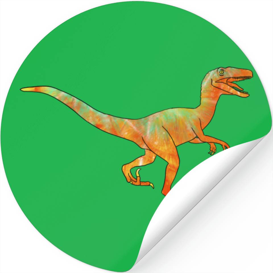 Velociraptor Jurassic Prehistoric Raptor Dinosaur Stickers Designed ...