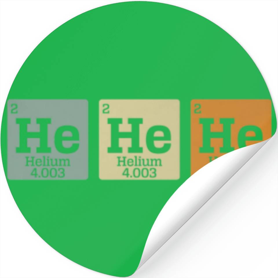 Hehehe Periodic Table Of Elements Biology Science Stickers Designed ...