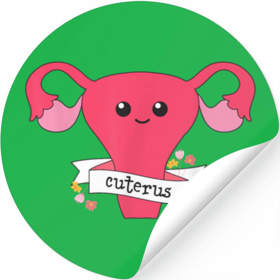 Cuterus Uterus Feminist And LGBT Feminism For Righ Stickers Designed ...
