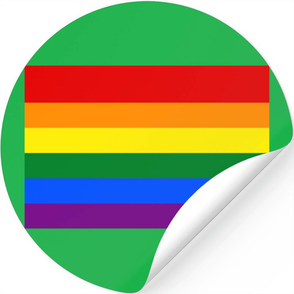 Patriotic With Pride Flag LGBT Stickers Designed & Sold By Illés Sarolta