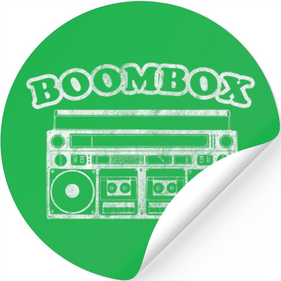 Retro Old School Boombox By Turbo Volcano Stickers Designed & Sold By ...