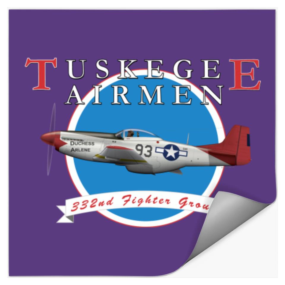 Tuskegee Airman P-51D Red Tail Stickers Designed & Sold By Annamarie