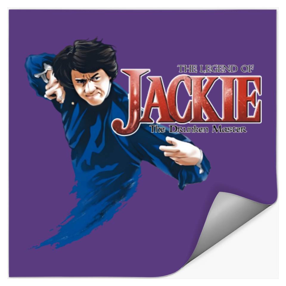 The Legend Of Jackie - Jackie Chan - Stickers Designed & Sold By Irshad Ali