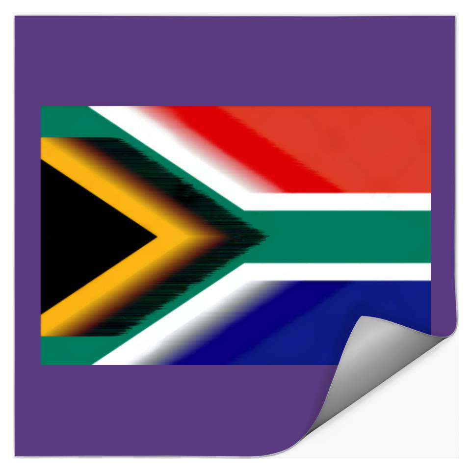 South Africa Flag - South Africa - Stickers Designed & Sold By Glenn Miller