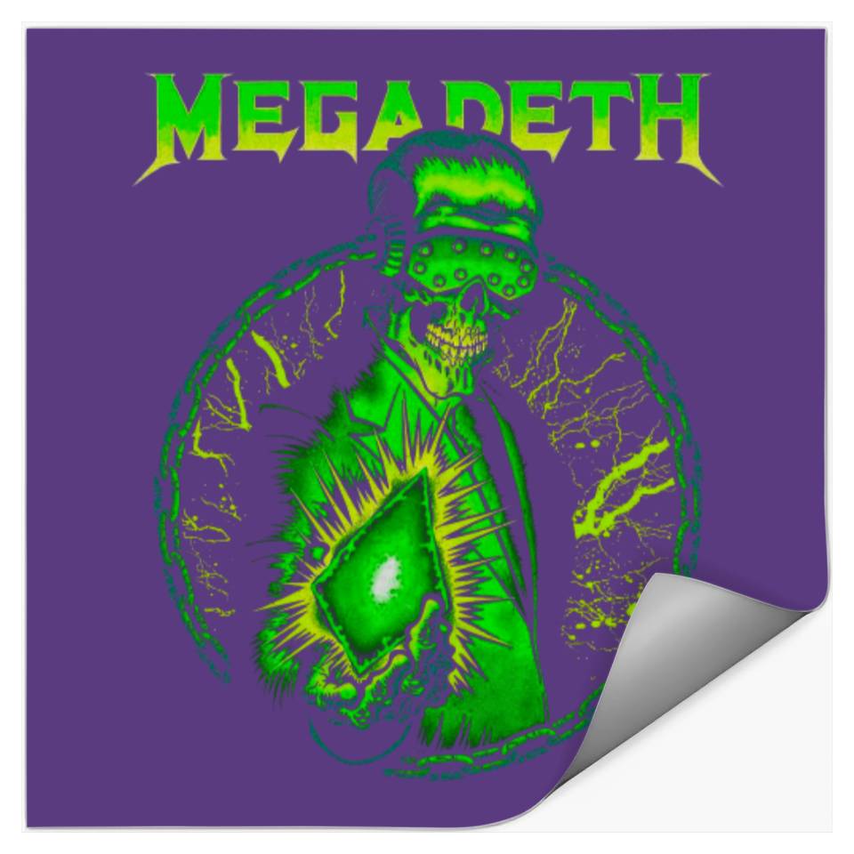 Retro 90s Megadeth Band Stickers, Vintage Megadeth Band Stickers ...