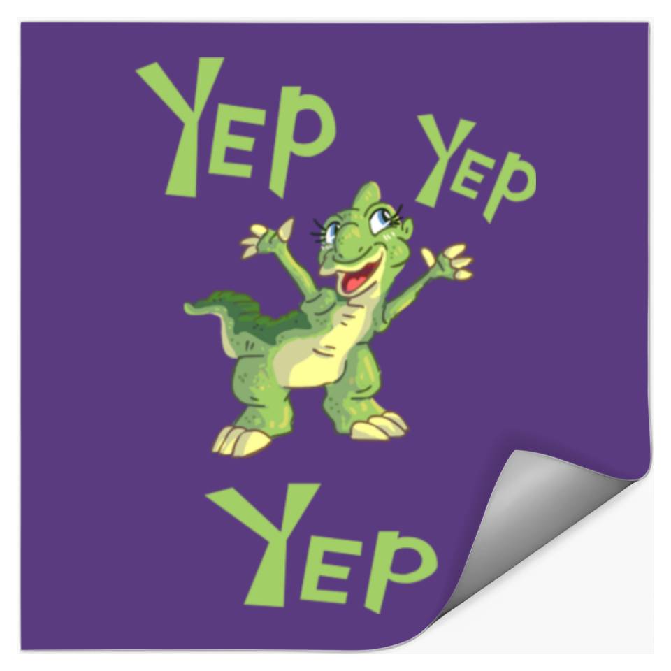 Yep Yep Yep! - Land Before Time - Stickers Designed & Sold By Mirian Yep Yep Yep! - Land Before Time - Stickers Designed & Sold By Mirian