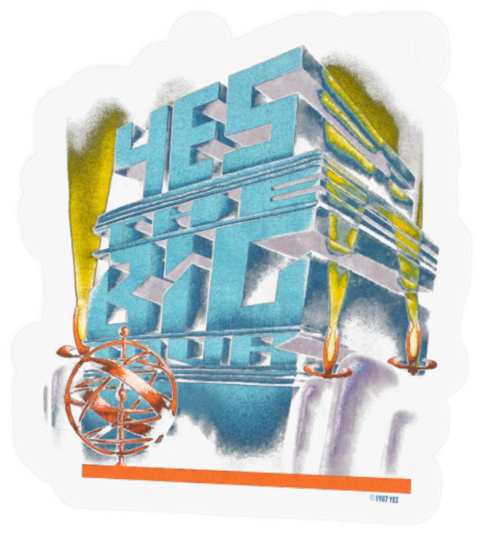 80s Vintage Yes Band Stickers