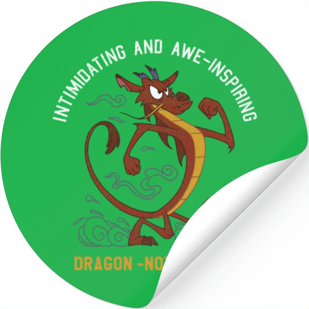 Mulan Mushu Awe-inspiring Dragon Not Lizard Sticker