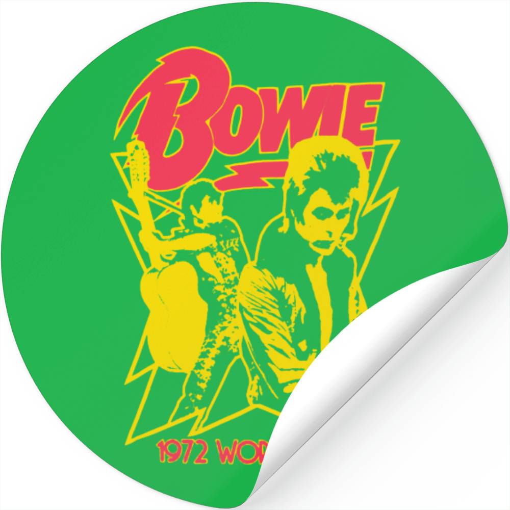 David Bowie - 1972 World Tour Soft Sticker