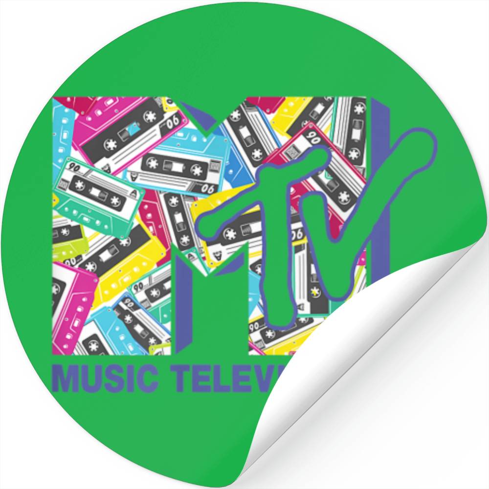 The Official Mtv Logo With The Classic 80s Tapes Sticker