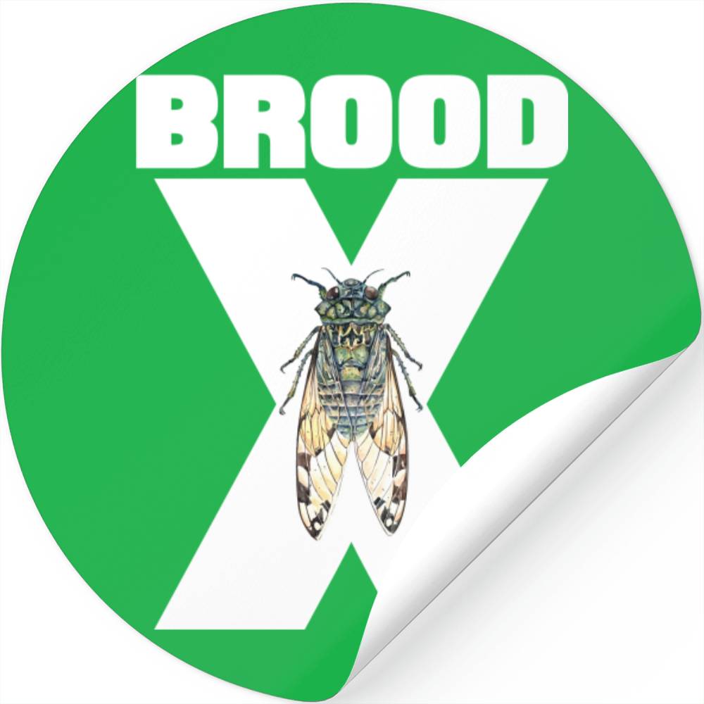 CICADA Insect Great Eastern Brood X USA 2021 Magicicada Stickers