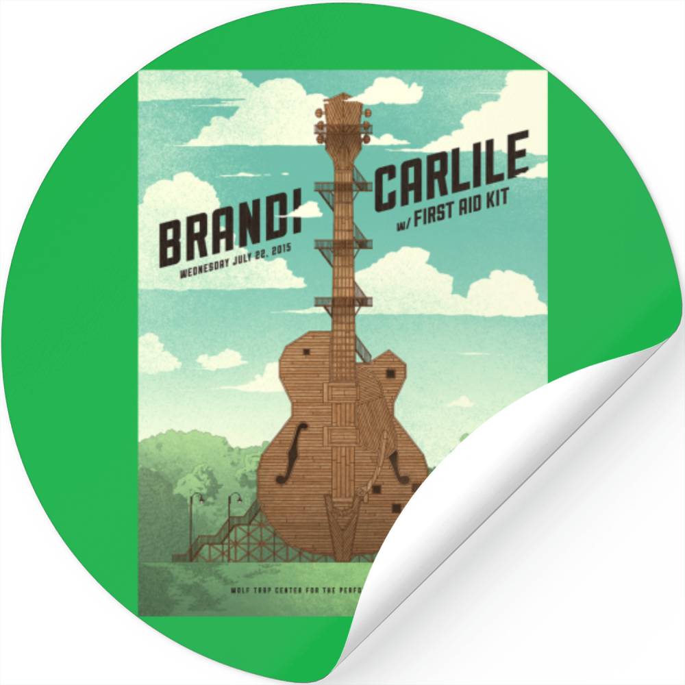BRANDI CARLILE LOGO FIRST AID KIT Stickers