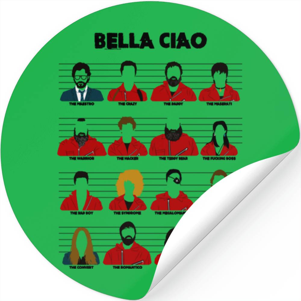 Bella Ciao - Money Heist - Stickers