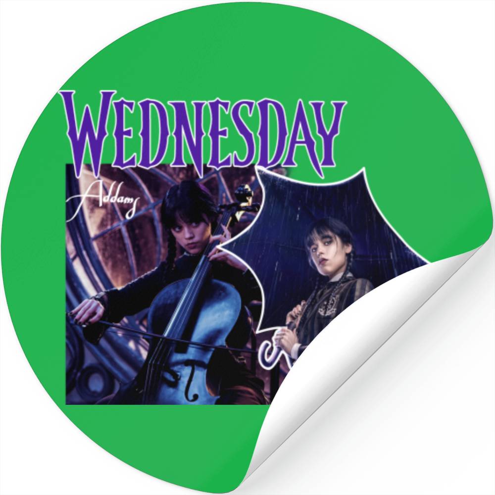 Jenna Ortega Stickers, Wednesday Series Stickers, Wednesday Addams ...