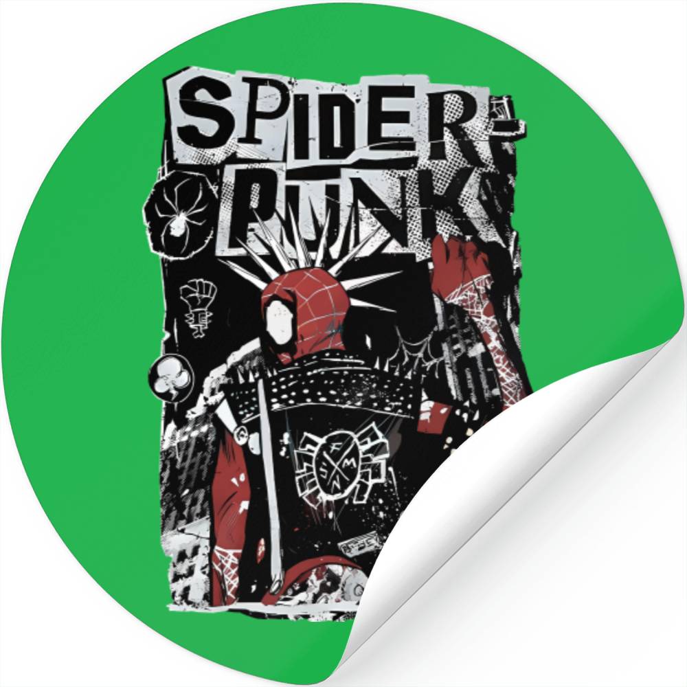 Spider-Punk Stickers, Across The Spider-Verse Stickers, Vintage Spider ...