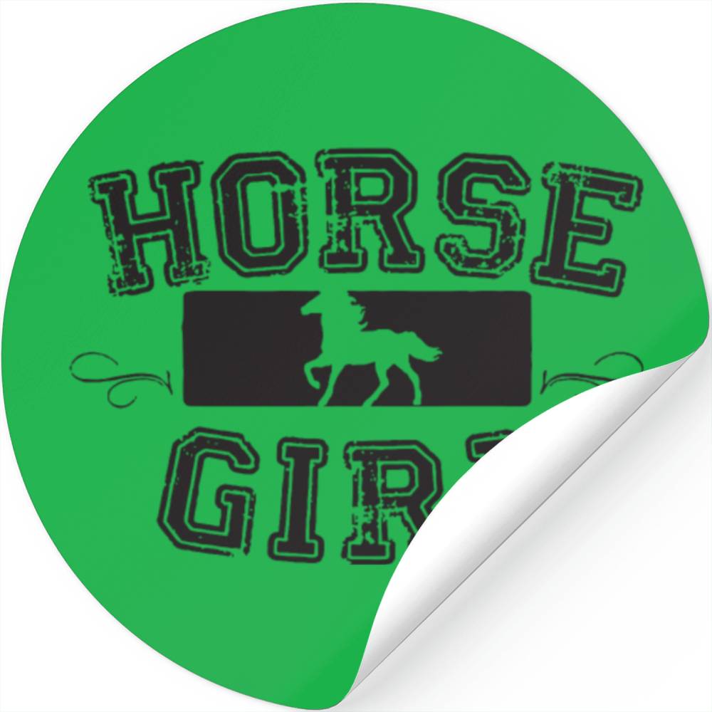 Horse Girl Funny Riding Stickers Equestrian Horse T S