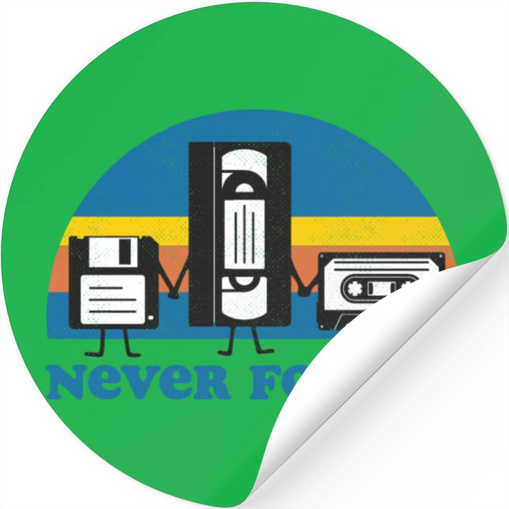 Never Forget Floppy Disk, VHS And Casette Tape