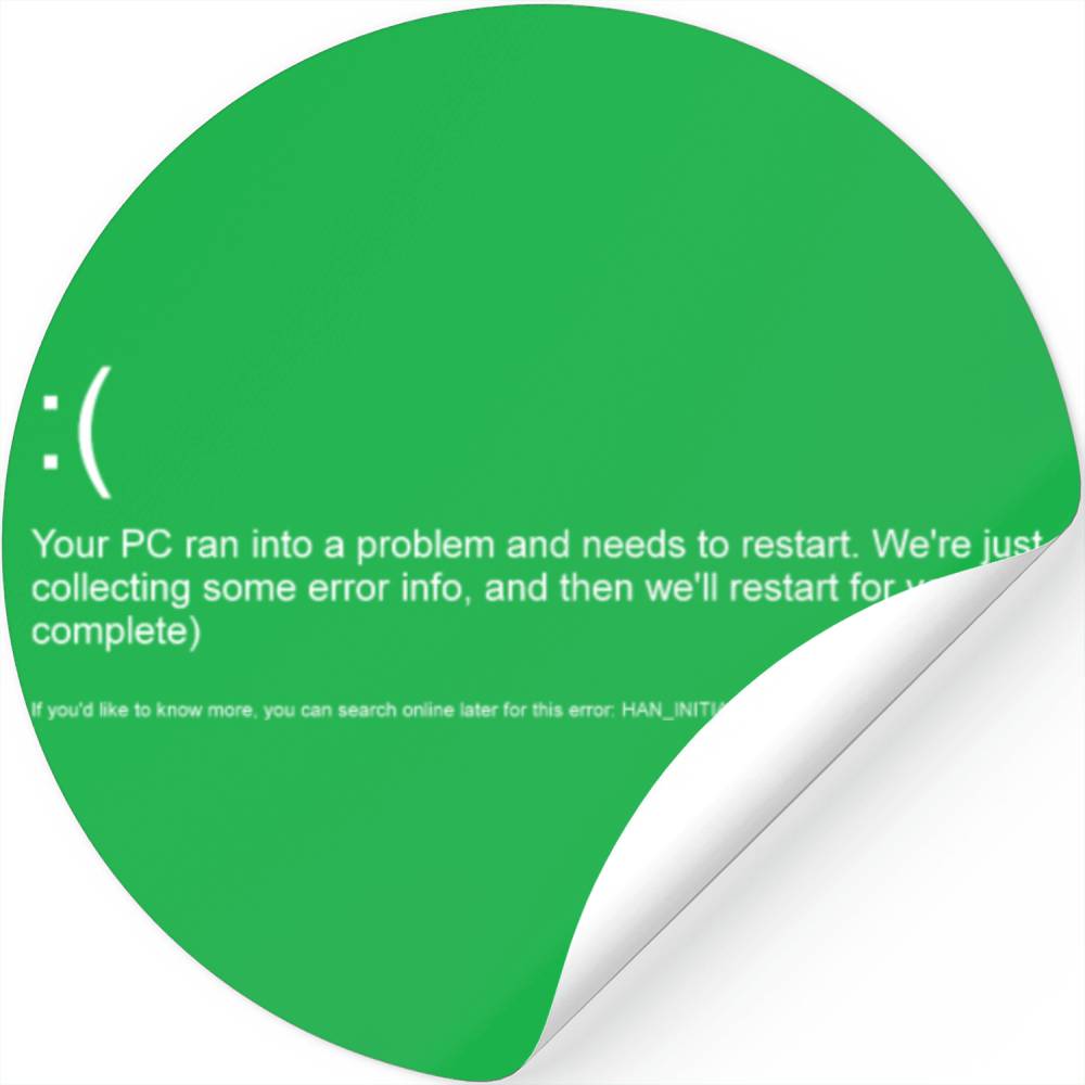 Windows 10 Error Message Bluescreen White Font