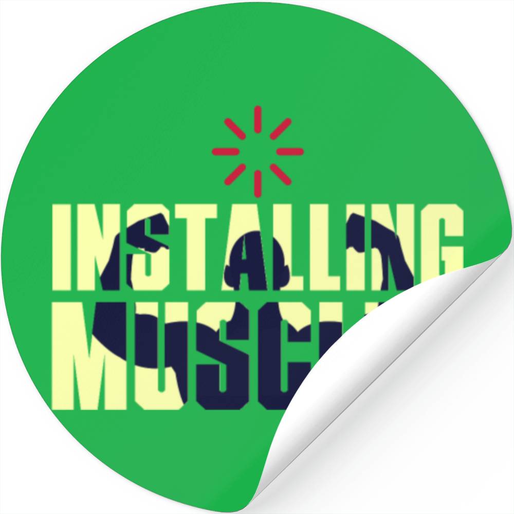 Installing Muscle Please Wait Work Out Design