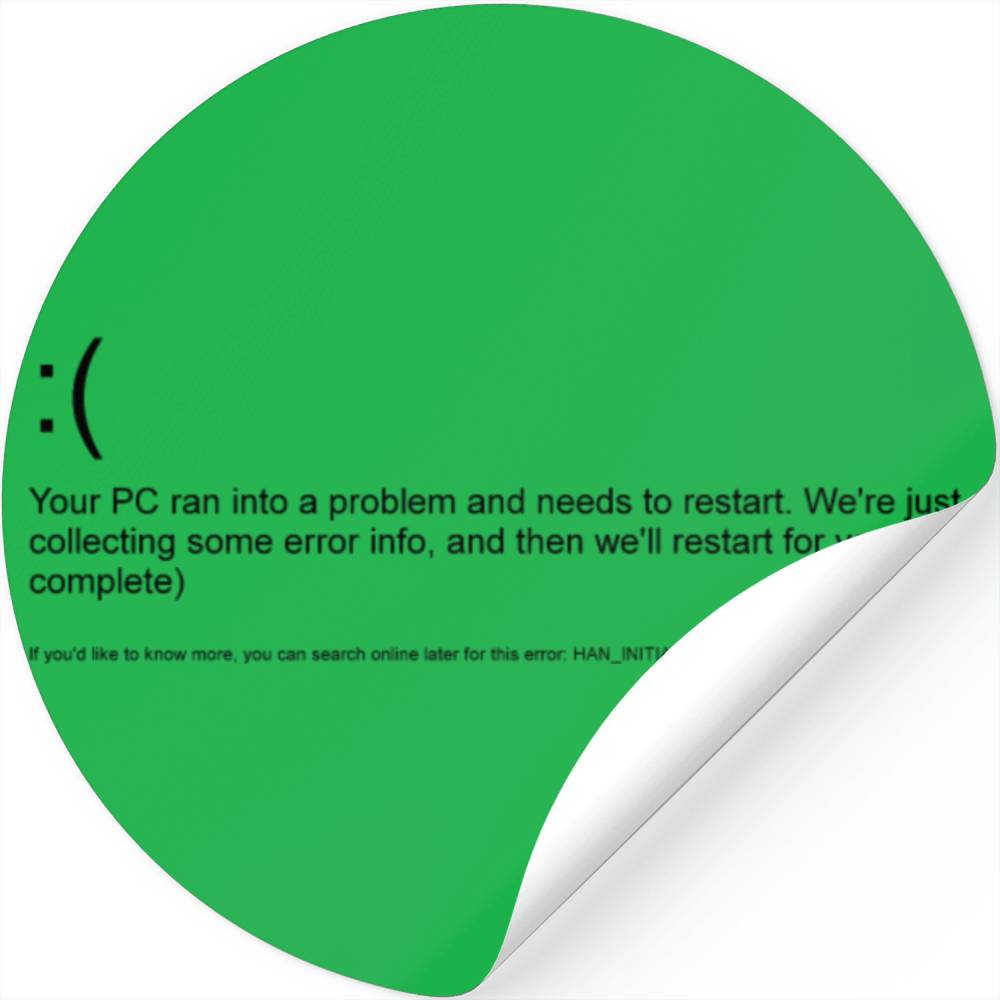 Windows 10 Error Message Blue Screen Black Font