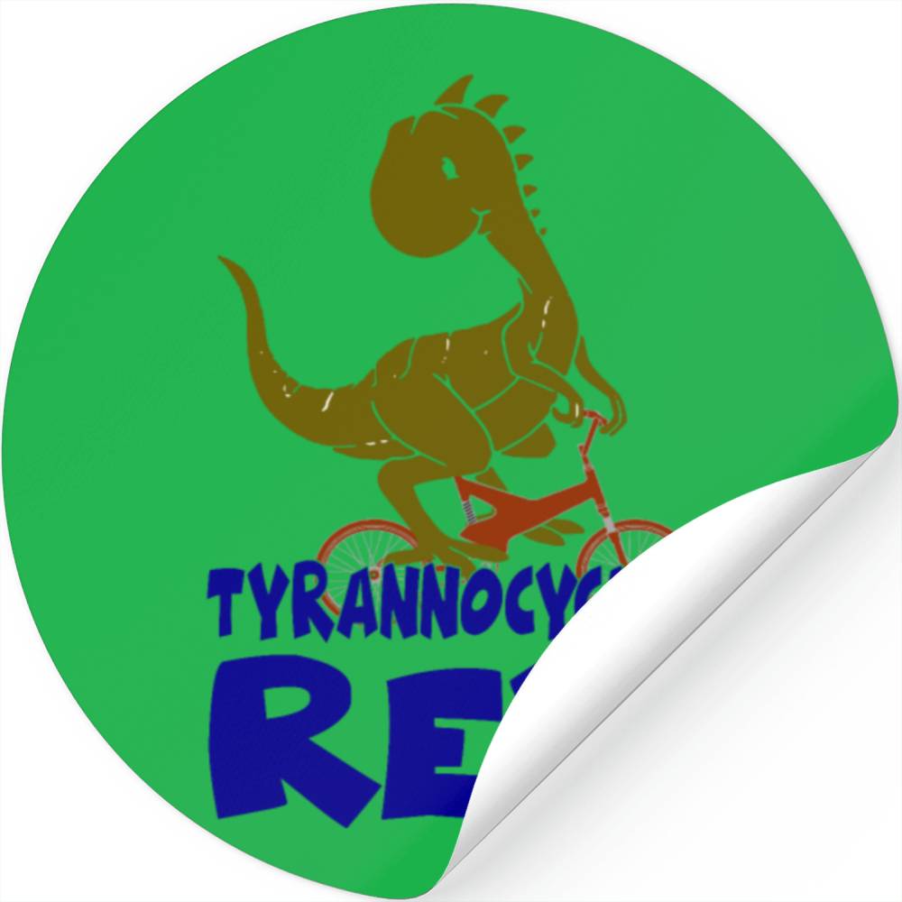 T-Rex Dinosaur On A Bicycle Tyrannocycle Rex