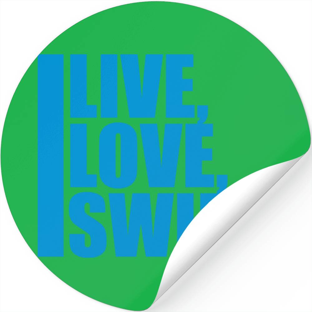 Text Live Love Swim Swim Love Symbol Holiday Sea V Stickers