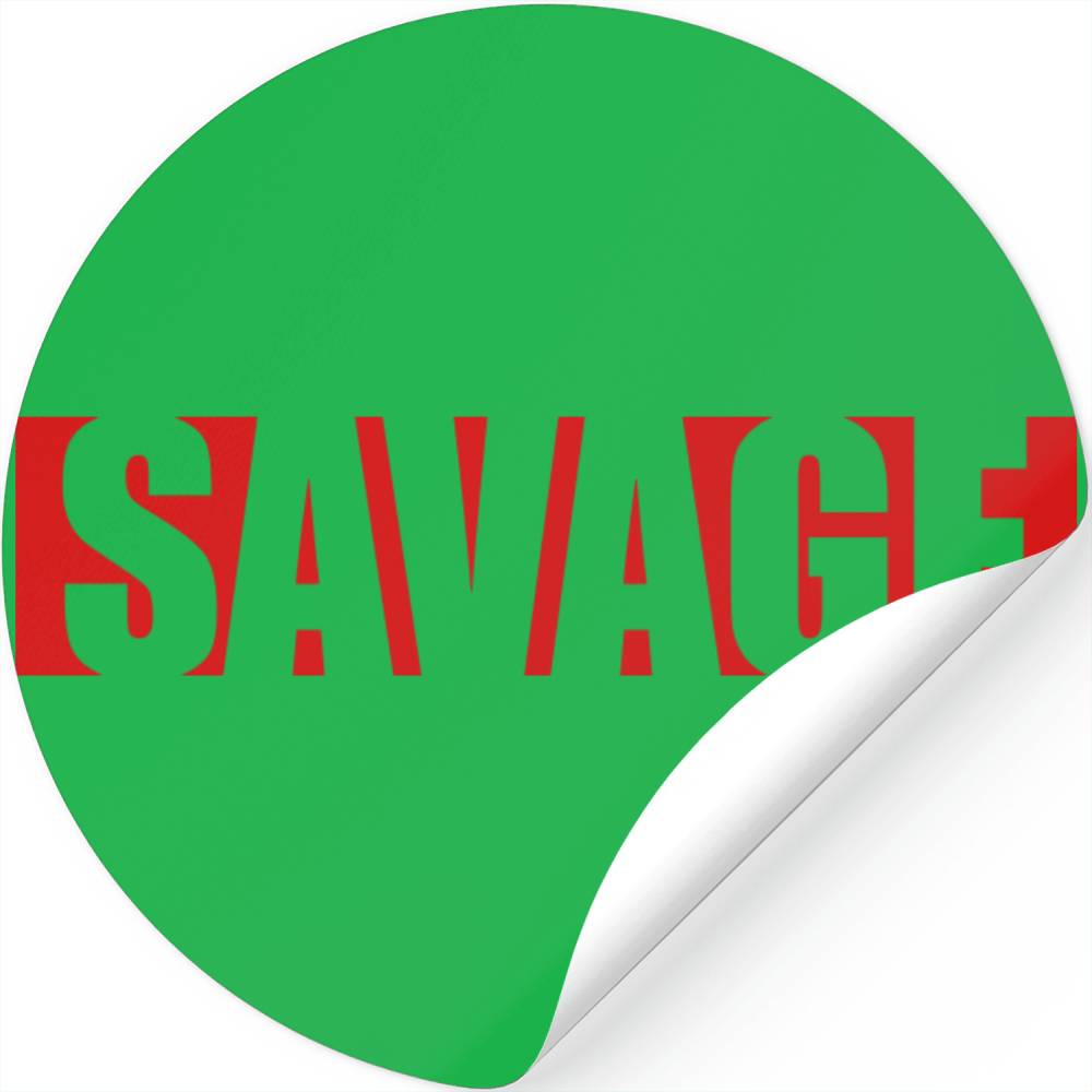Savage Logo Text Wild Dangerous Brutal Monster Evi