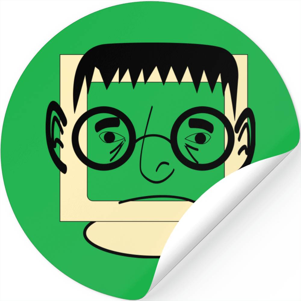 Classic Nerd Inside A Computer Screen